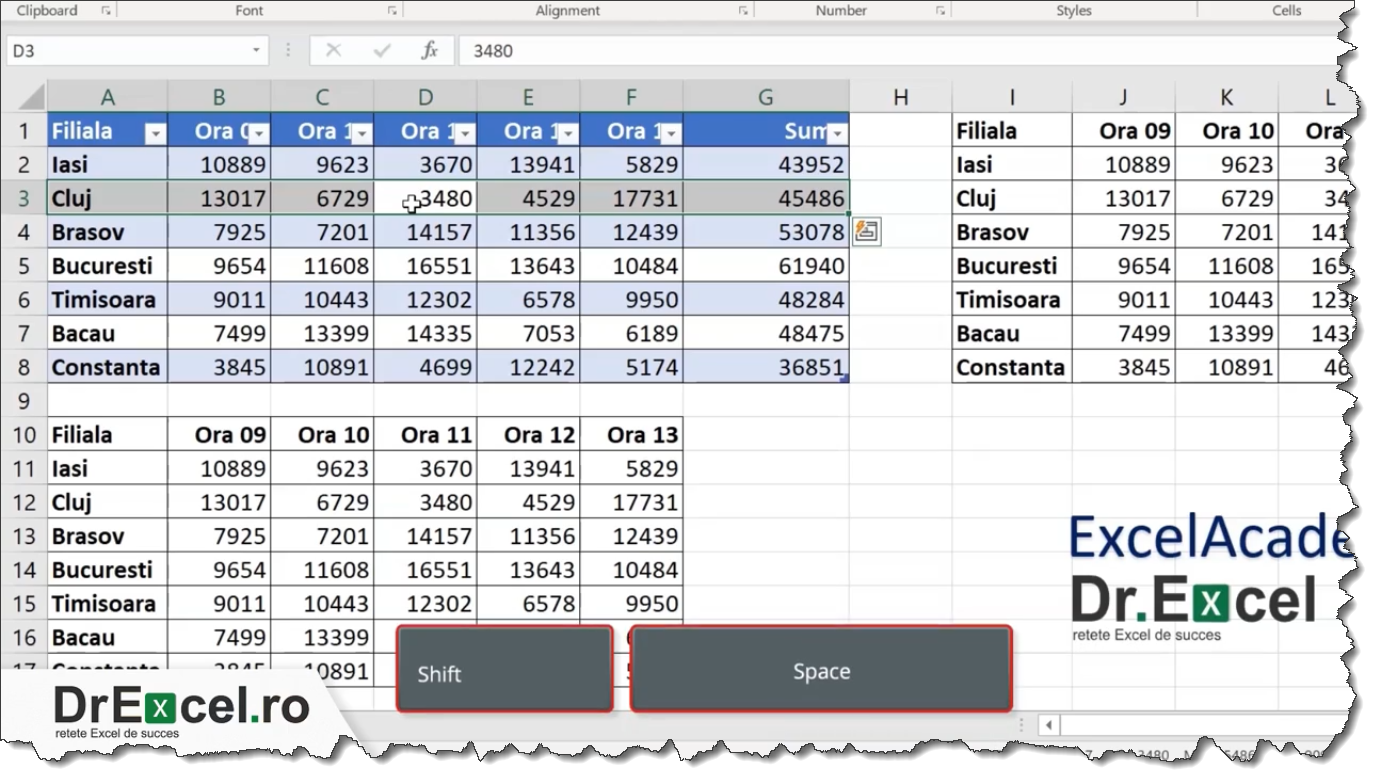 TOP 30 scurtături și combinații din taste Excel (cu video) - Dr.Excel ...