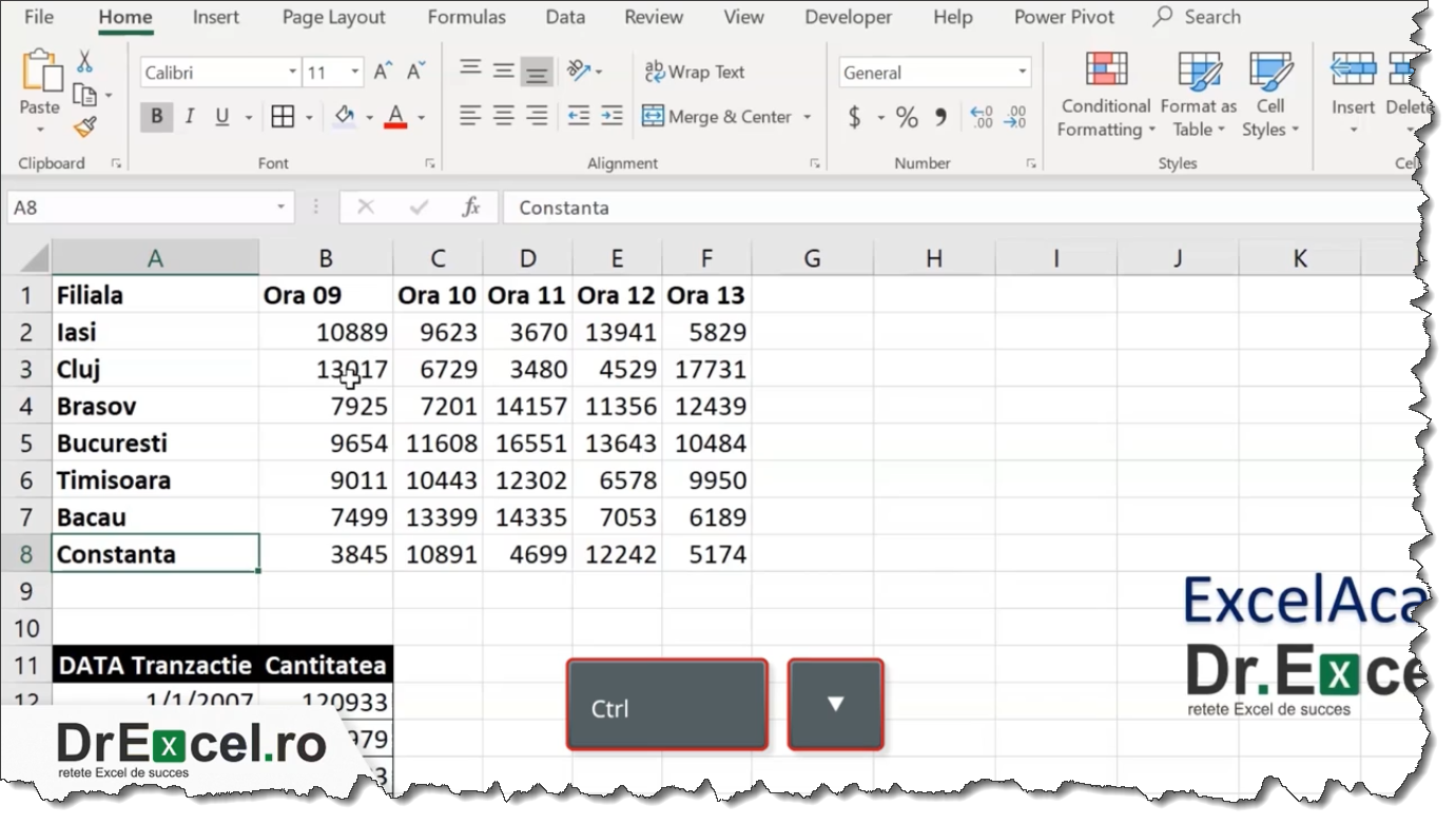 TOP 30 scurtături și combinații din taste Excel (cu video) - Dr.Excel ...