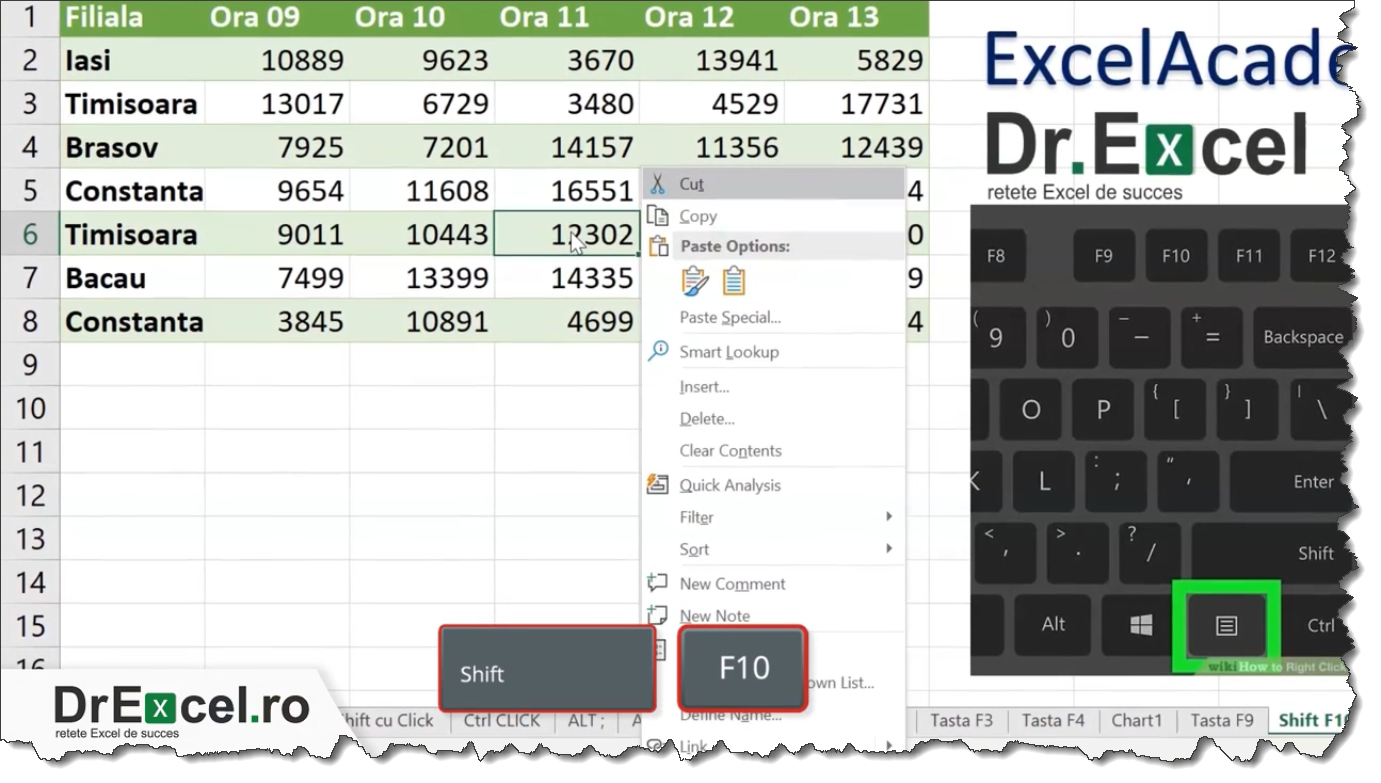 TOP 30 scurtături și combinații din taste Excel (cu video) - Dr.Excel ...