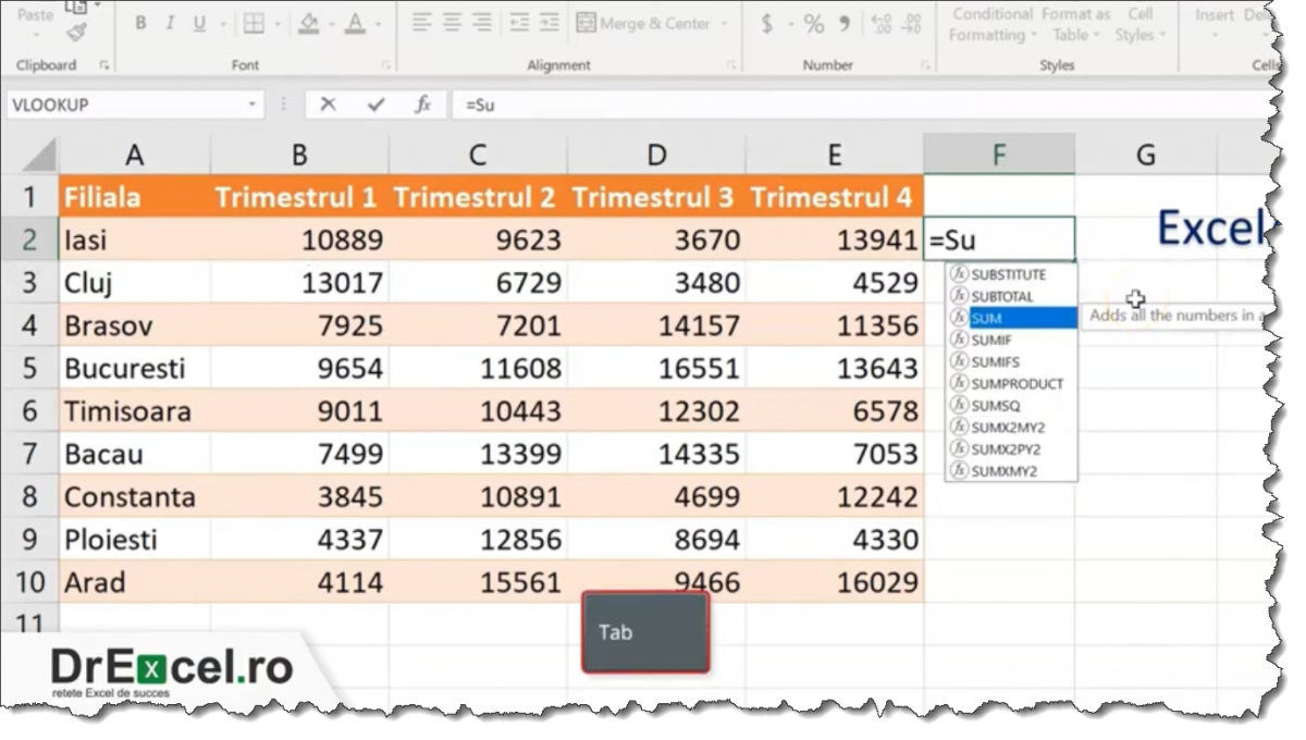 Cele mai utile formule Excel pentru începători (cu video) - Dr.Excel ...