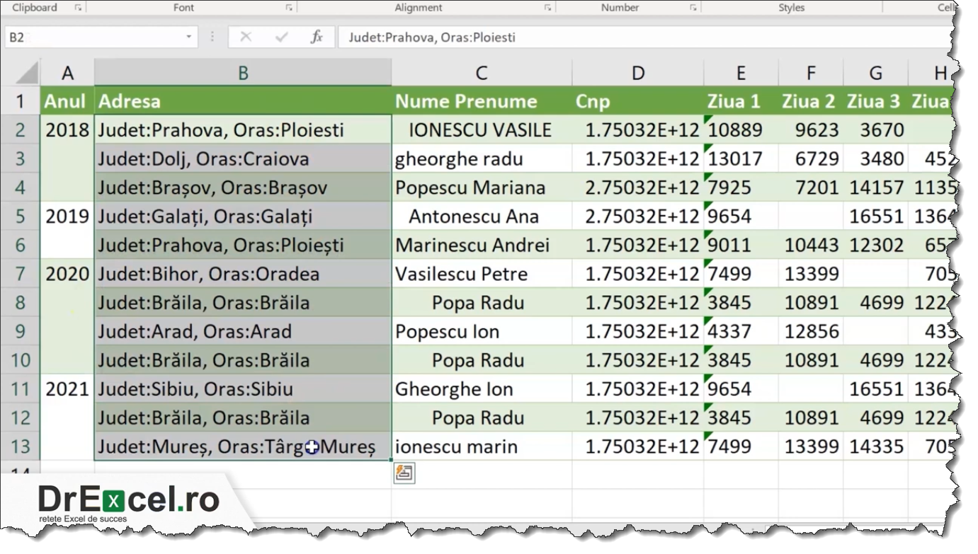 Pregătirea tabelelor Excel în mod profesionist (cu video) - Dr.Excel ...
