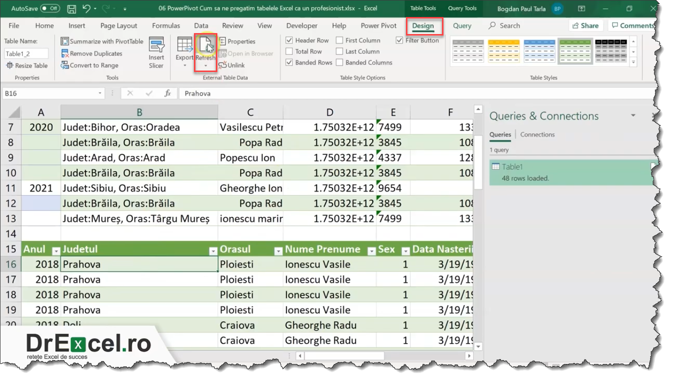 Pregătirea tabelelor Excel în mod profesionist (cu video) - Dr.Excel ...
