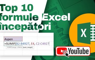 Articole și tutoriale Excel, Business Inteligence, VBA și SQL