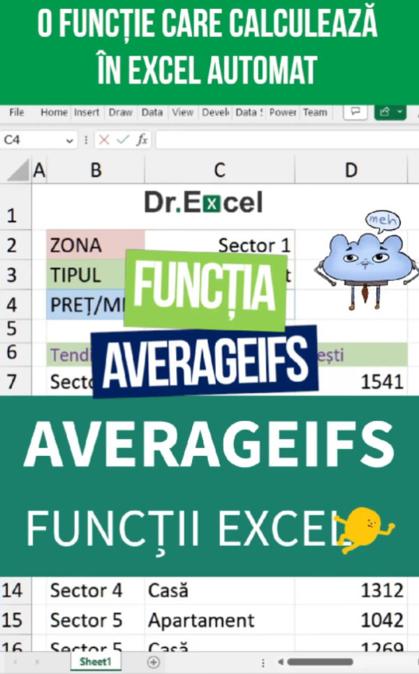 Cum se Calculează Media după Criterii Multiple în Excel cu Funcția ...